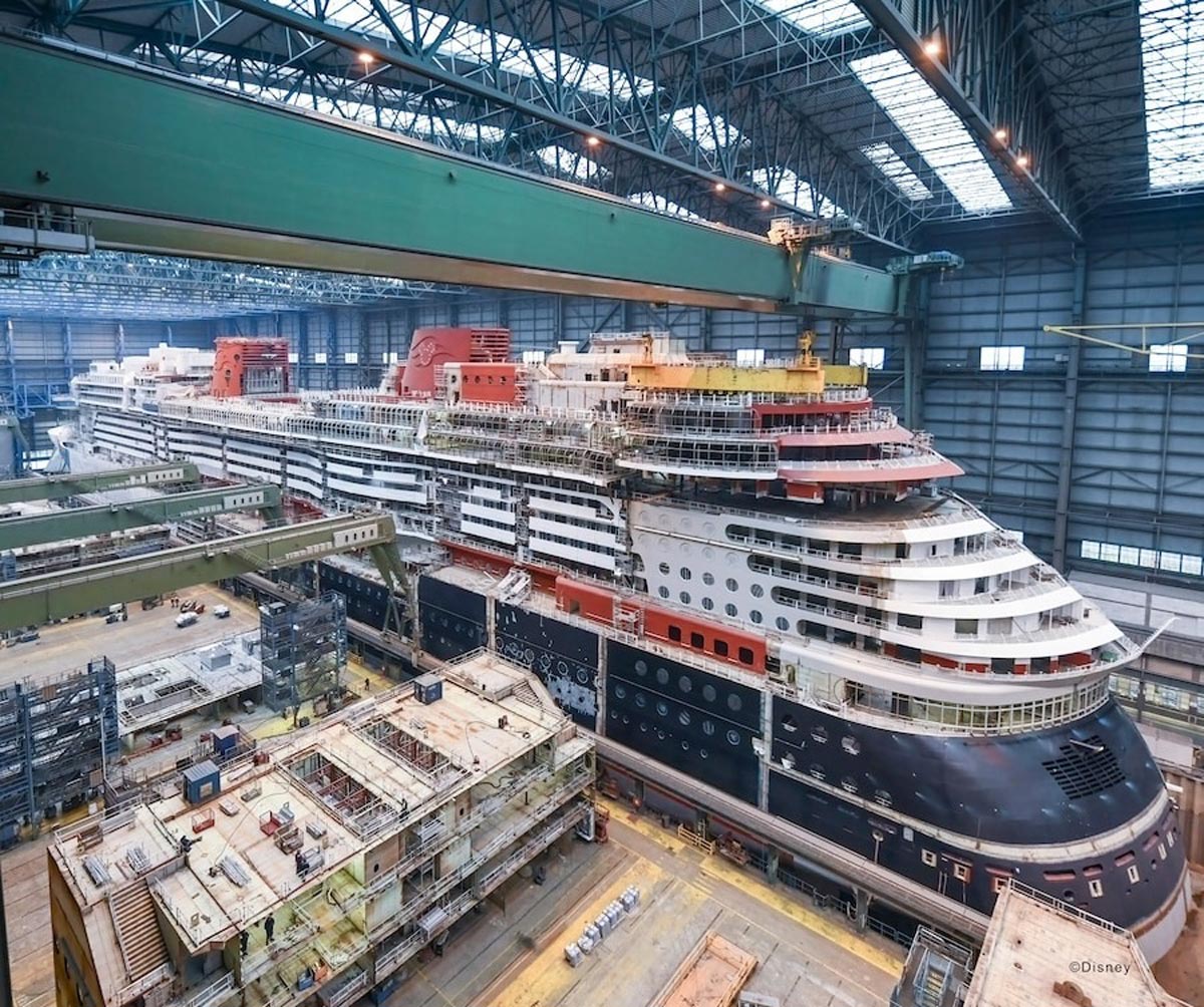 DCL Provides New Images & Update on Disney Treasure Construction ...