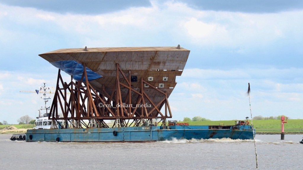 Bow for Disney Destiny Cruise Ship Arrives at Shipyard - Disney Cruise ...