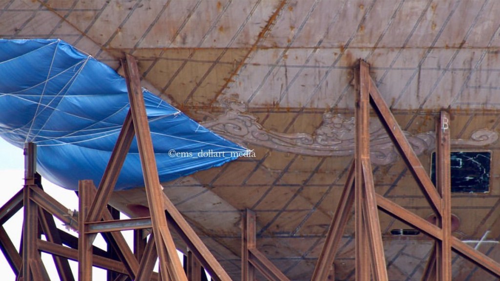 Bow for Disney Destiny Cruise Ship Arrives at Shipyard - Disney Cruise ...