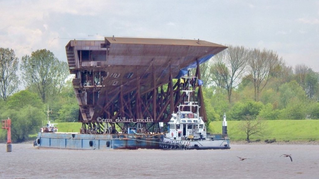 Bow for Disney Destiny Cruise Ship Arrives at Shipyard - Disney Cruise ...